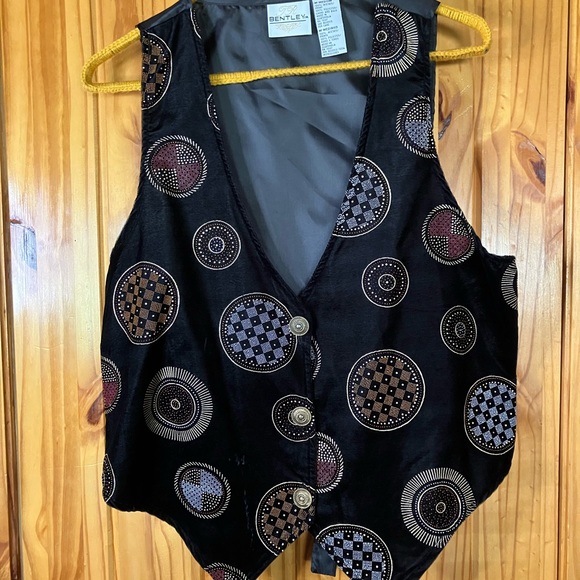 Jackets & Coats | Vintage 9s Bentley Black Vest | Poshmark